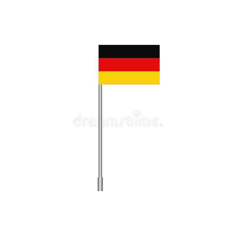 Flag of Germany Vector Illustration Stock Vector - Illustration of ...