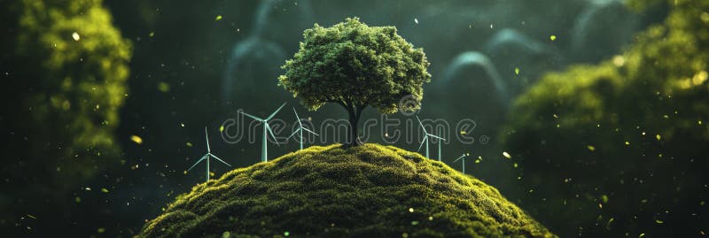 Flag of Global Environment and Earth Day with Environmentally Friendly ...