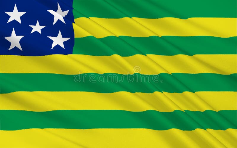 Flag of Goias, Brazil stock photo. Image of emblem, national - 131904528