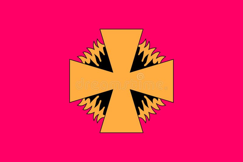 Flag of the Golden Bear stock illustration. Illustration of retro ...