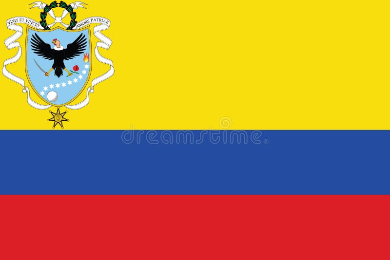 Gran Colombia or Great Colombia Historical Flag, 1819 - 1820 Stock ...