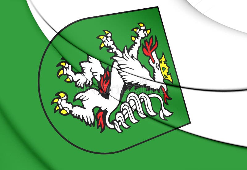 Flag of Graz Styria, Austria. Stock Illustration - Illustration of ...