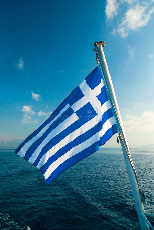 Flag of Greece. stock image. Image of european, shiny - 46143727
