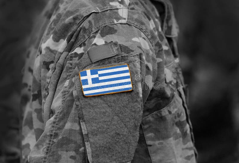 Flag of Greece on Military Uniform. Greece, Army, Troops, Soldiers ...