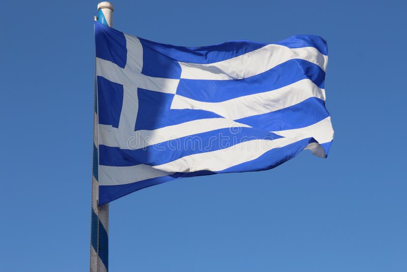 Flag greken arkivfoto. Bild av silkeslent, atener, flöda - 54774302