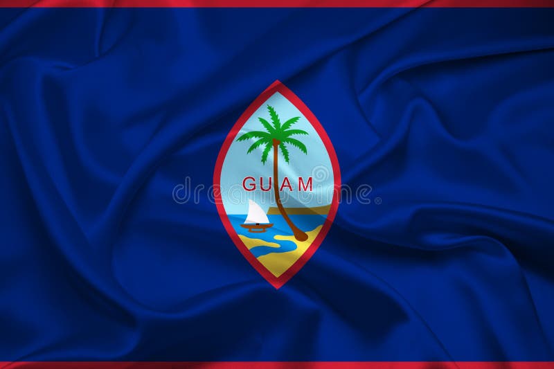 Flag of Guam, Guam Flag, National Flag of Guam. Fabric Flag of Guam ...