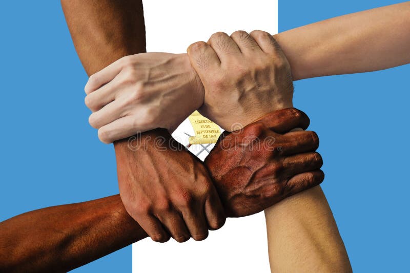 Flag of Guatemala, Intergration of a Multicultural Group of Young ...