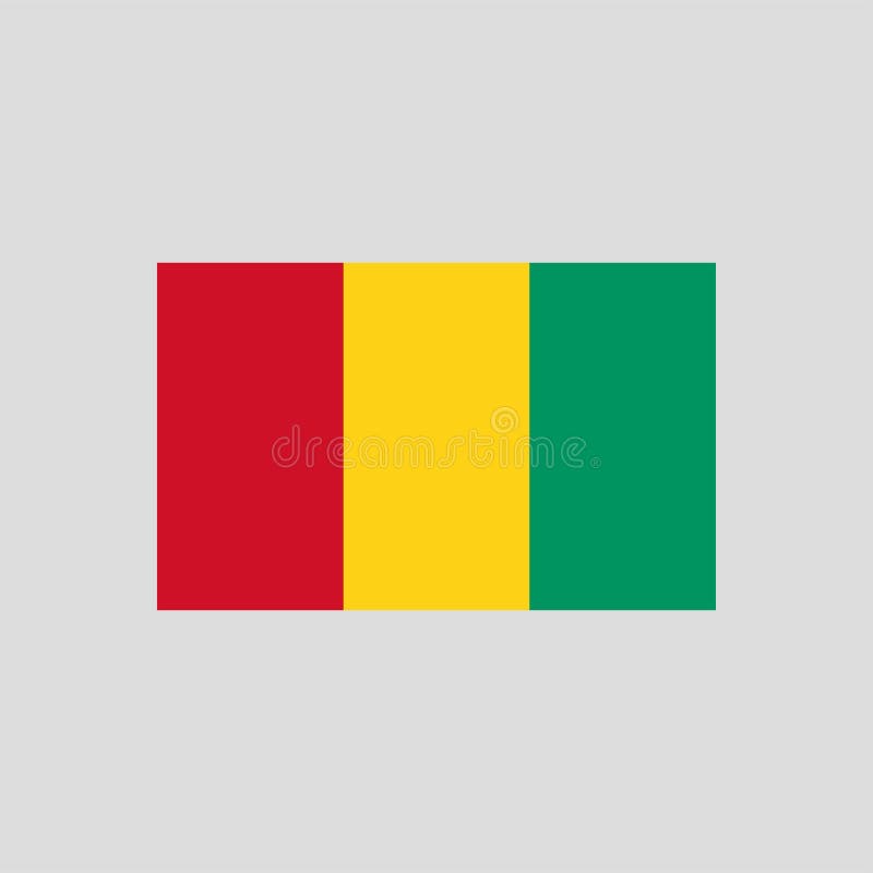 Flag of Guinea Color Line Element. Vector Element for Web Page Stock ...