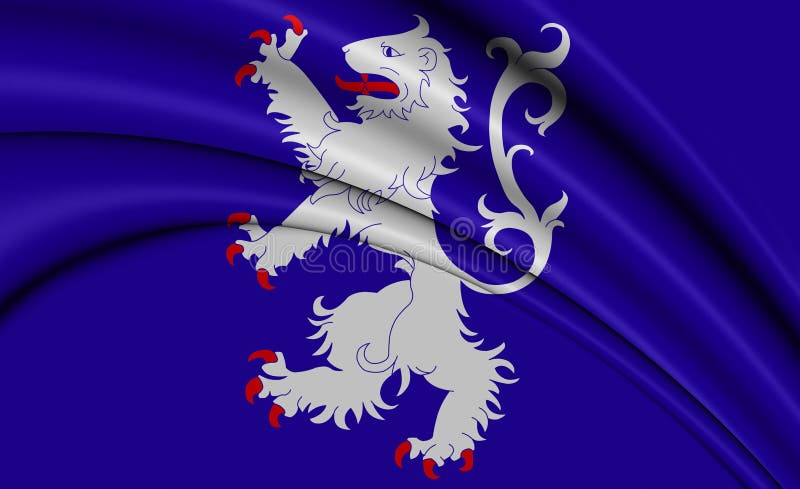 Flag of Halland Landskap, Sweden. Stock Illustration - Illustration of ...