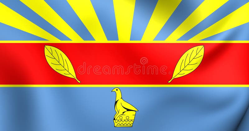 Flag of Harare, Zimbabwe. stock illustration. Illustration of salisbury ...