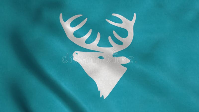 Flag of Hitra Kommune, Norway Sign Stock Video - Video of unity, city ...