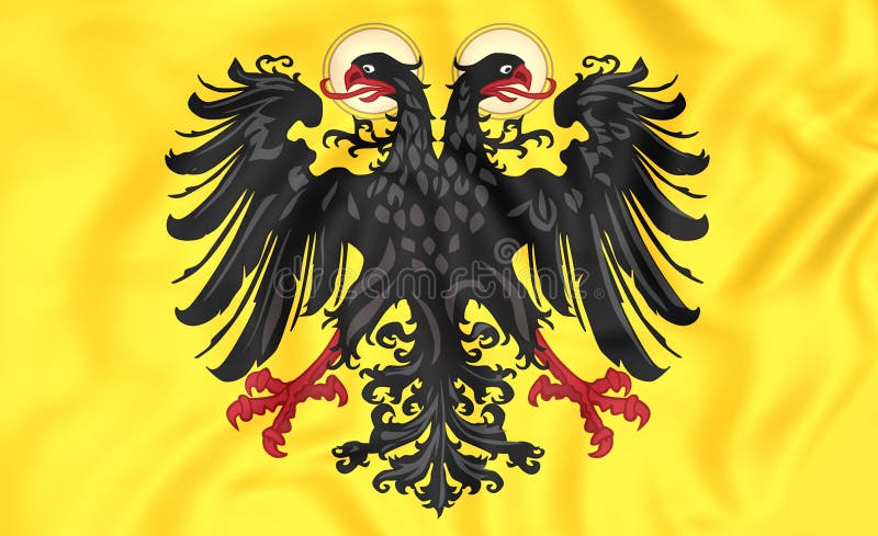 Flag of Holy Roman Empire 1400-1806 Stock Illustration - Illustration ...
