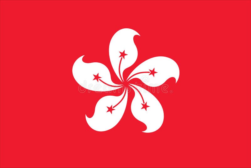 Flag of Hong Kong stock vector. Illustration of flying - 6894529 Flag of Hong Kong stock vector. Illustration of flying - 6894529