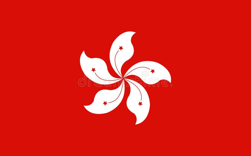 Flag of Hong Kong. stock illustration. Illustration of graphical ... Flag of Hong Kong. stock illustration. Illustration of graphical ...