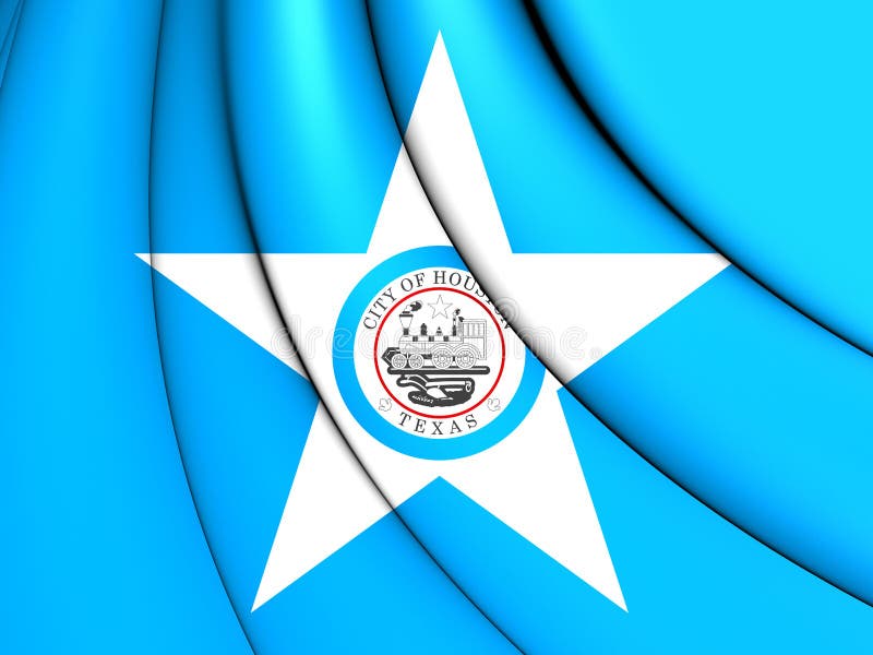 Flag of Houston Texas, USA. Stock Illustration - Illustration of macro ...