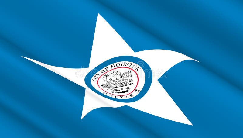 Flag of Houston stock illustration. Illustration of famous - 94655652