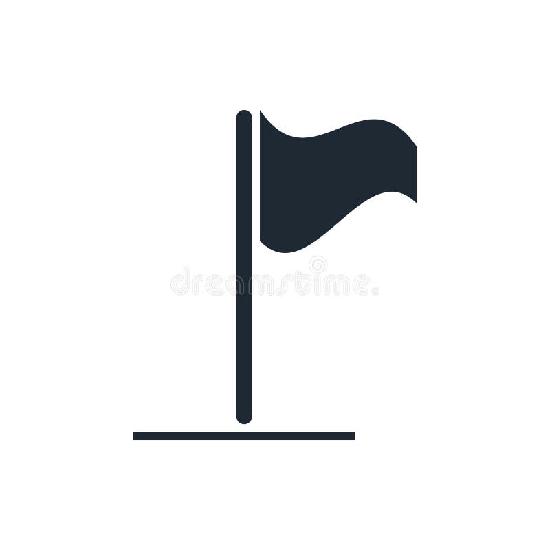 Flag icon mark sign stock vector. Illustration of sign - 189114686