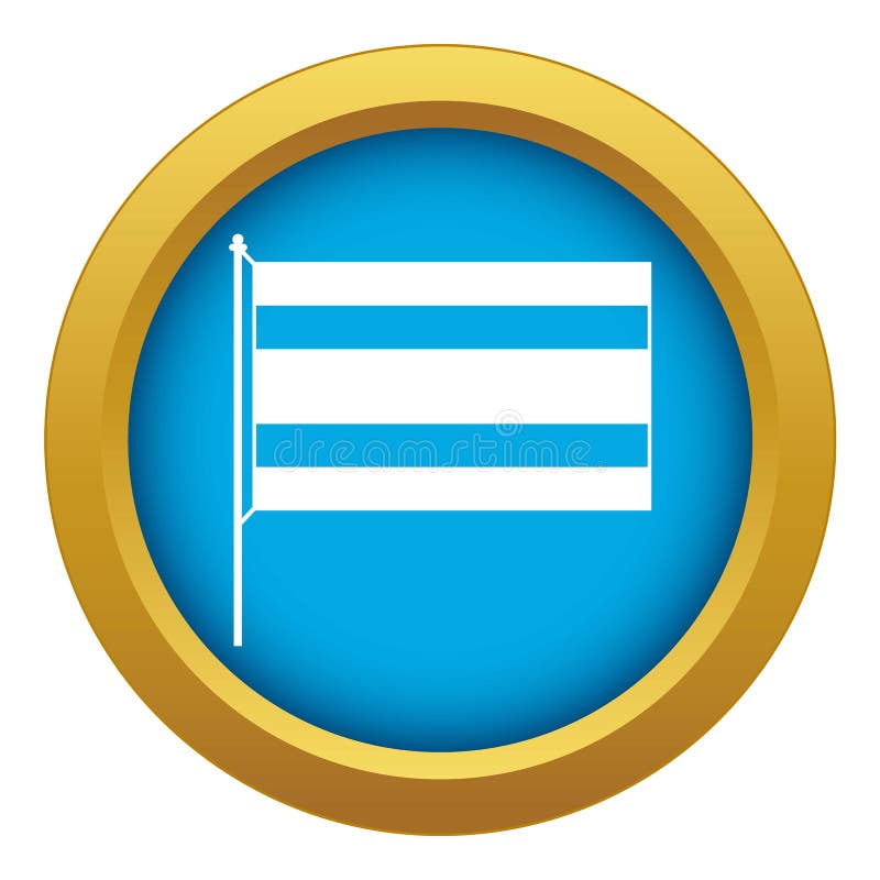 Flag Icon Blue Vector Isolated Stock Vector - Illustration of element ...