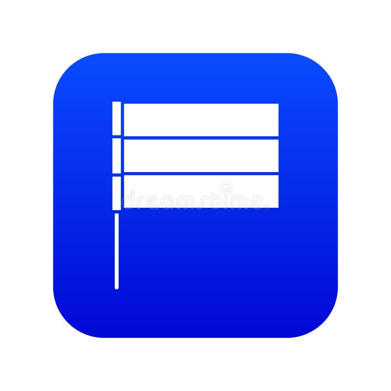 Flag icon digital blue stock vector. Illustration of nationality ...