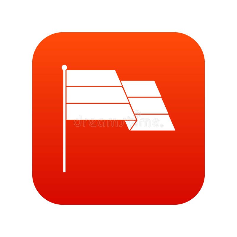 Flag icon digital red stock vector. Illustration of patriotic - 105370551