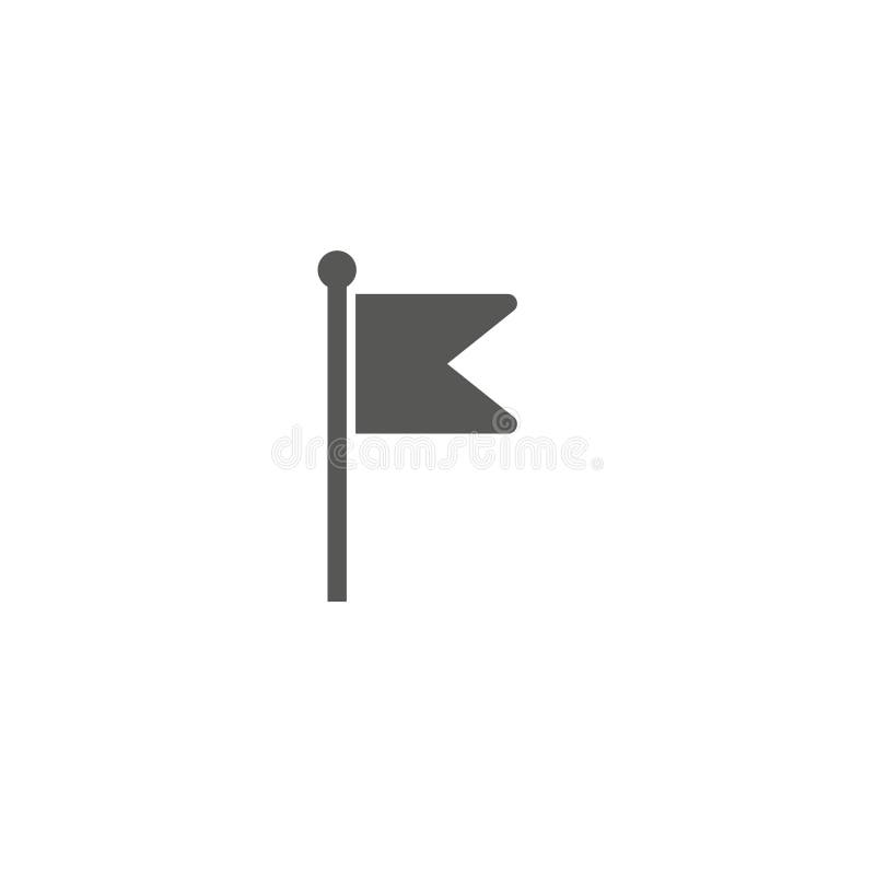 The Flag Icon. Mark and Navigation Symbol. Flat Illustration Eps10 ...