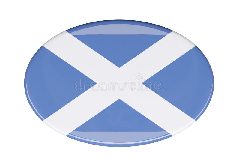 Map Icon of Scotland. Blue Map of Europe with Highlighted Scotland in ...