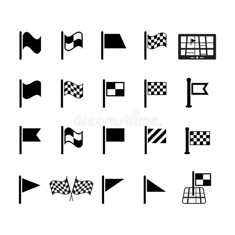 Flag Icon stock illustration. Illustration of flat, flag - 44534900