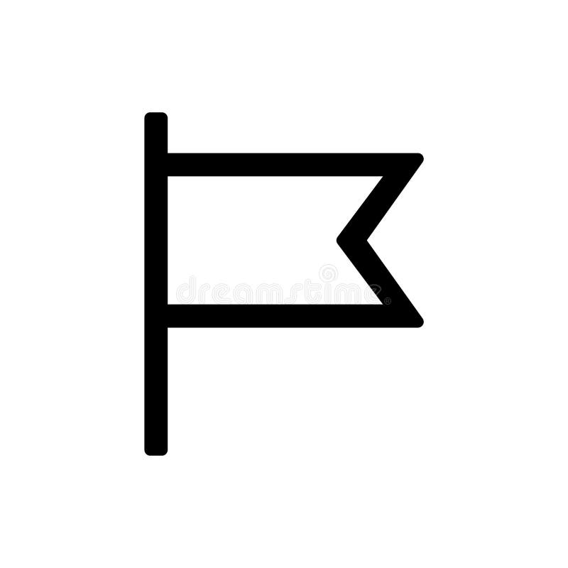 Flag Icon for Simple Flat Style Ui Design Stock Vector - Illustration ...