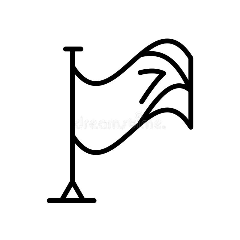 Flag Icon Vector Isolated on White Background, Flag Sign , Linear ...