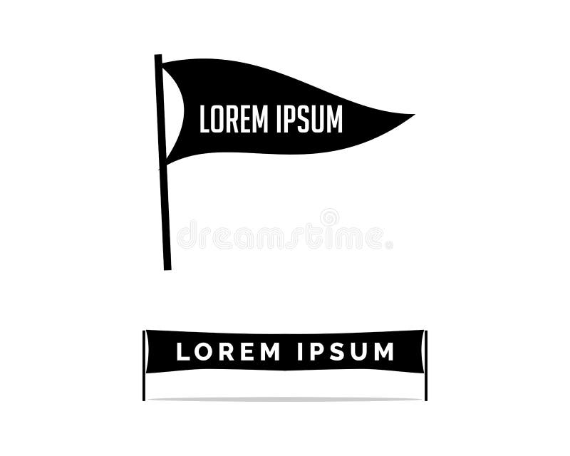 Flag Icon Vector Logo Template Illustration Design Stock Vector ...