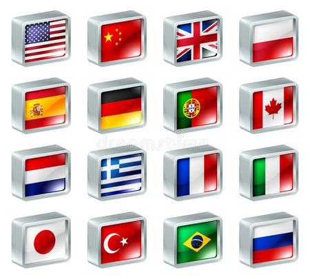 Language Flag Icons Stock Illustrations – 2,773 Language Flag Icons ...