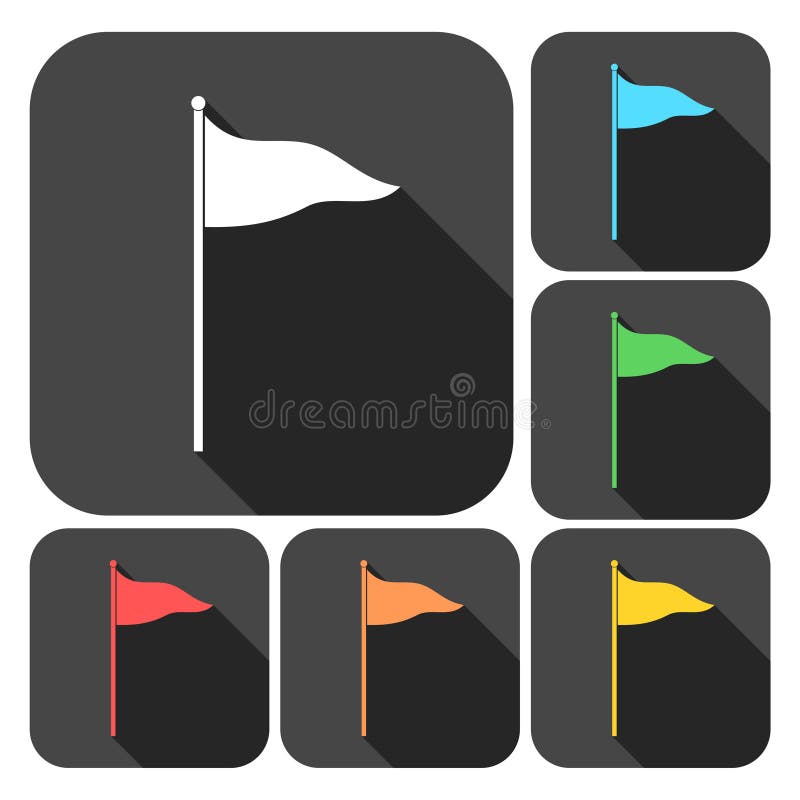 Flag Icons set stock vector. Illustration of navigation - 103016820