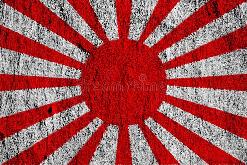 Flag of the Imperial Japanese Army on the Texture. Concept Collage ...