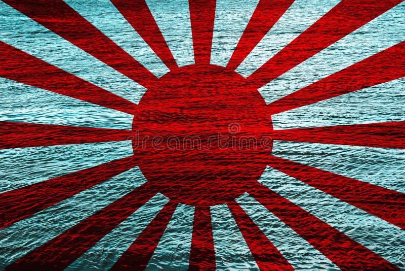 Flag of the Imperial Japanese Army on the Texture. Concept Collage ...