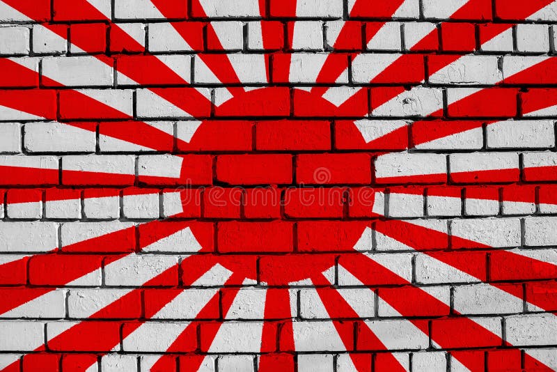 Flag of the Imperial Japanese Army on the Texture. Concept Collage ...