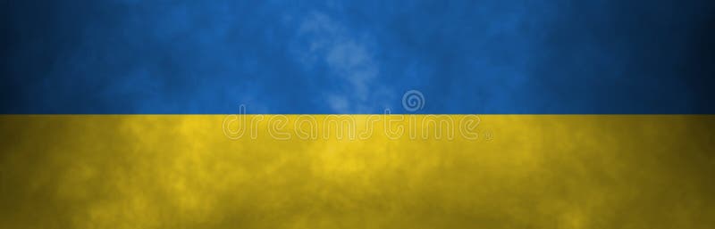 Flag of Independent Ukraine. Yellow and Blue Background Stock Image ...