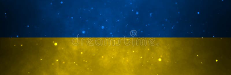 Flag of Independent Ukraine. Yellow and Blue Background Stock ...