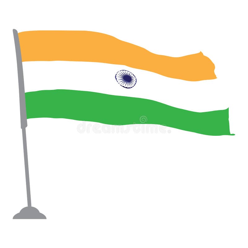 Flag of India stock vector. Illustration of color, nation - 99827411