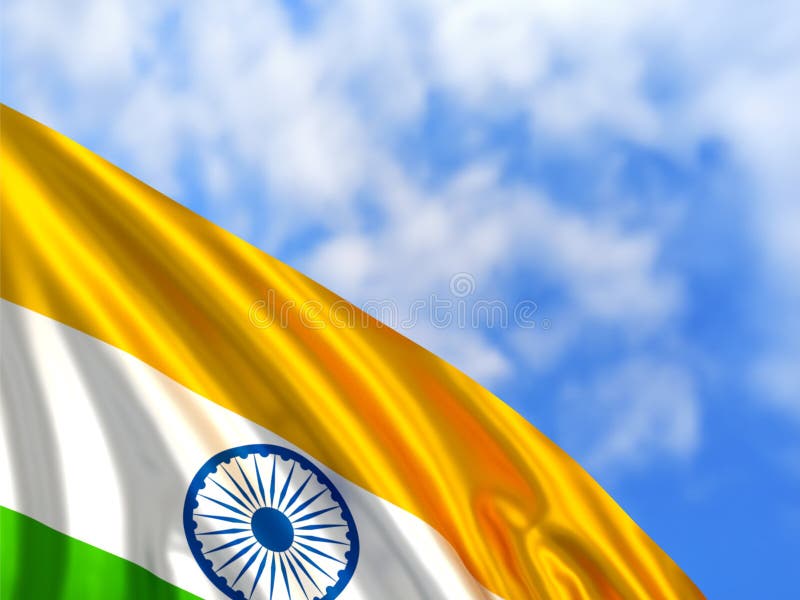 Flag of India stock illustration. Illustration of banner - 259454683
