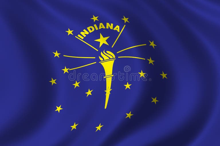 Indiana Flag Waving Stock Illustrations – 572 Indiana Flag Waving Stock ...