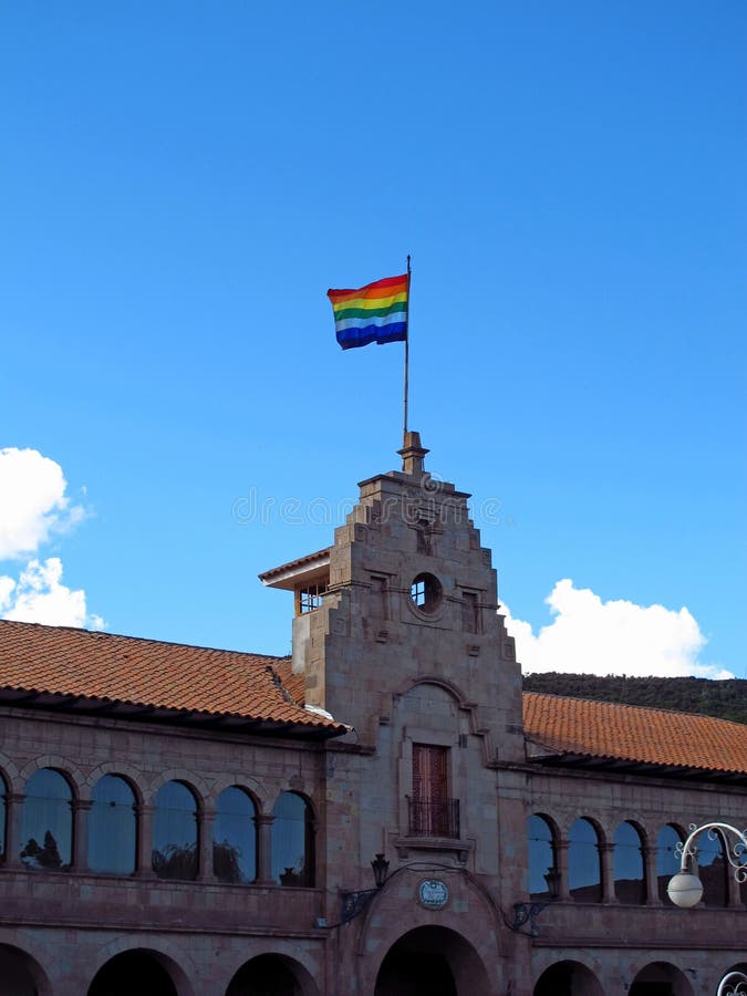 The Flag of Inka Cusco, Peru Stock Image - Image of plaza, inca: 284343719