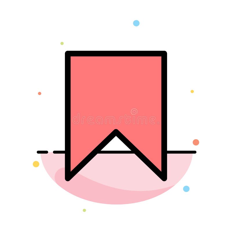 Flag, Instagram, Interface, Save, Tag Abstract Flat Color Icon Template ...