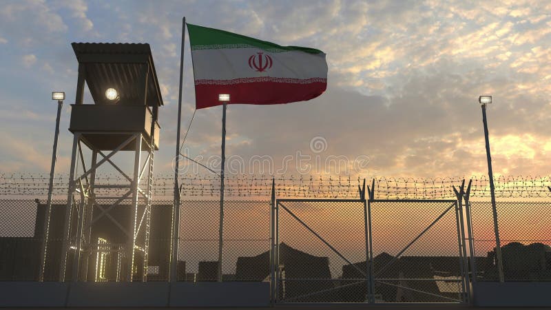 Flag of Iran at Military Base Stock Footage - Video of fight, warfare ...