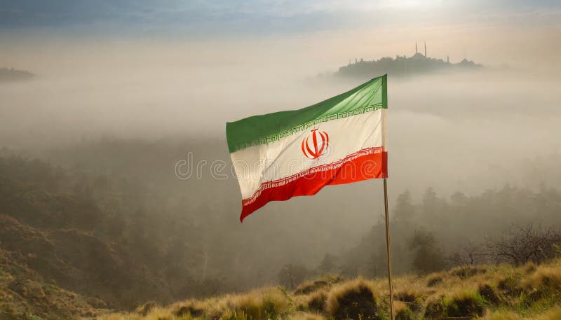 Flag of Iranian stock illustration. Illustration of persian - 303106161