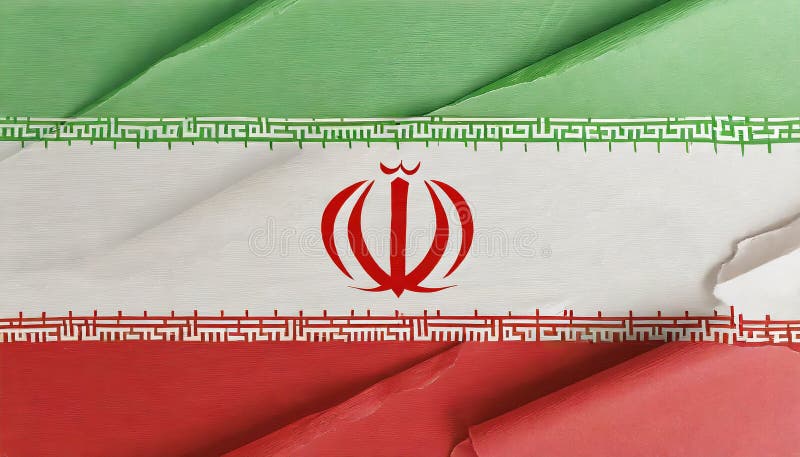 Flag of Iranian stock illustration. Illustration of persia - 303106230