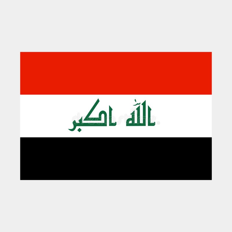 Flag of Iraq Icon. Vector Illustration Stock Vector - Illustration of ...