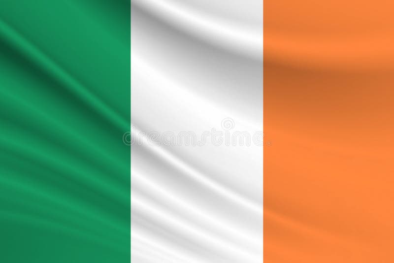 Flag of Ireland Fabric Texture of the Flag of Ireland Stock ...