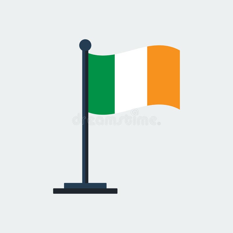 Flag of Ireland.Flag Stand. Vector Illustration Stock Vector ...