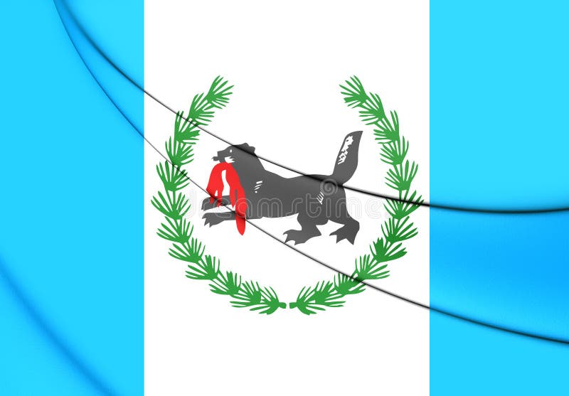 Flag of Irkutsk Oblast, Russia. Stock Illustration - Illustration of ...