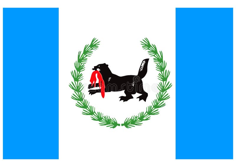 Flag of Irkutsk oblast stock illustration. Illustration of flag - 242566837